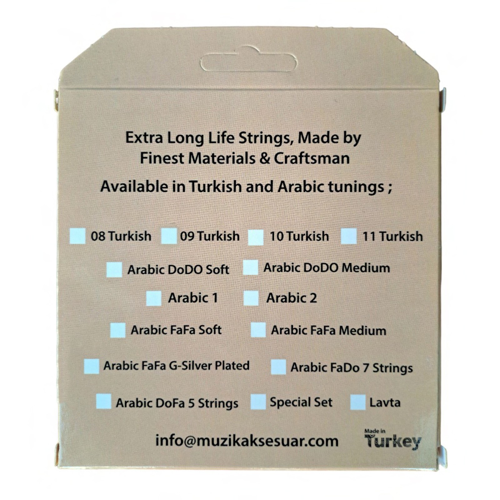 Aurora Turkish 09 medium, Oud string set